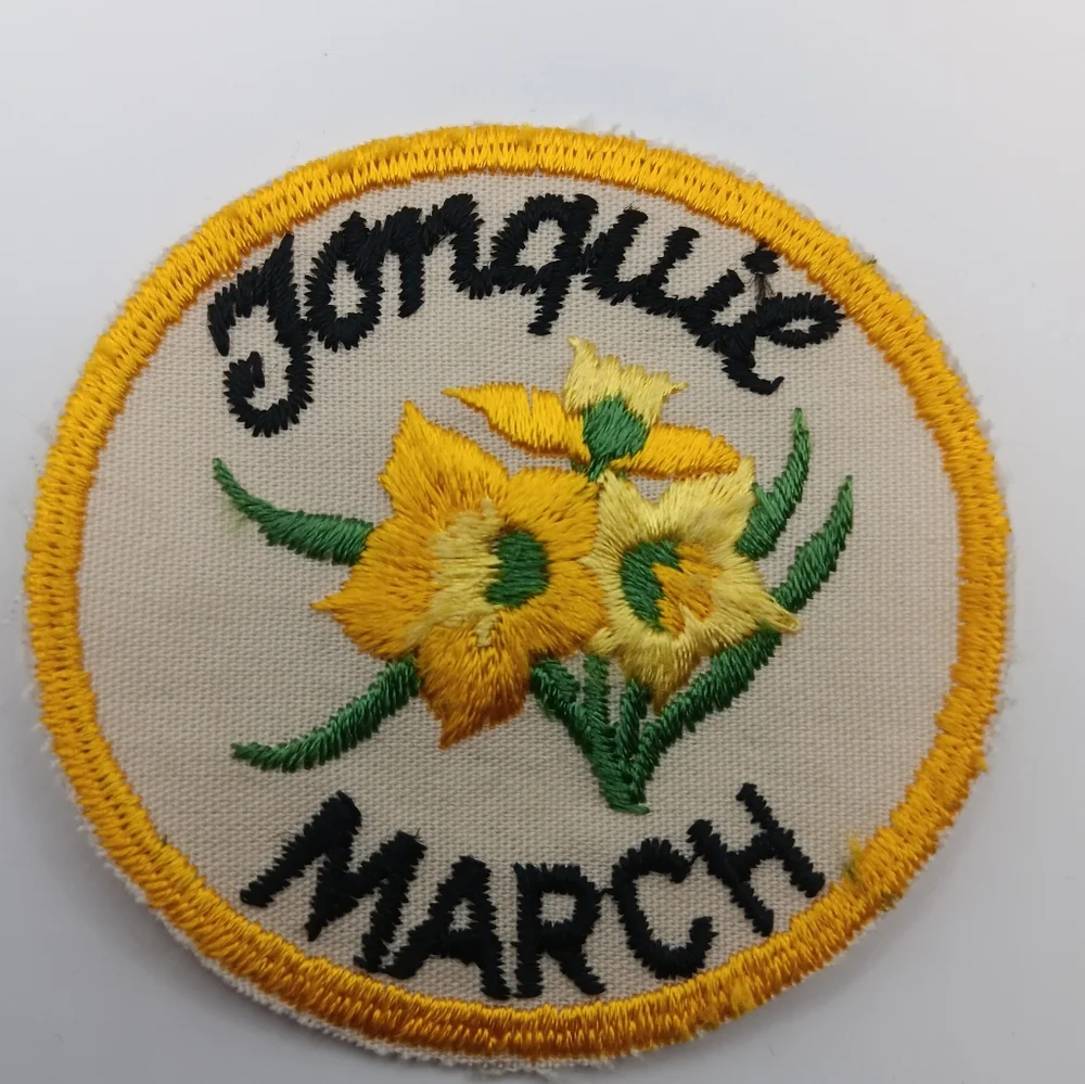 Vintage | Accessories | 97s Vintage March Jonquil Flower Birthday Sew ...